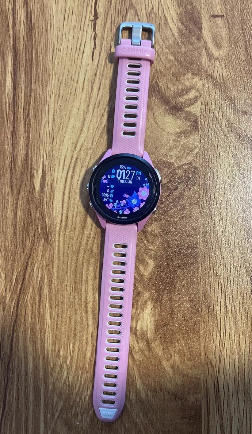 Garmin Forerunner 265S GPS Watch - Light Pink/Whitestone 753759313685 ...