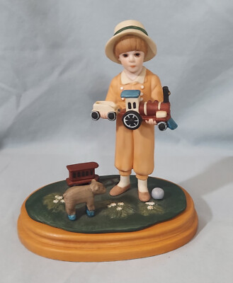 Jan Hagara Figurine “James” w/Wooden Platform 6” Tall Signed/Numbered ...