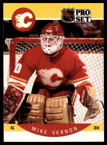 1990-91 Pro Set Mike Vernon Calgary Flames #47 | eBay