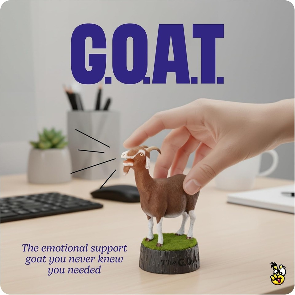 The Screaming Goat Desk Toy - White Elephant Gifts for Adults Unique ...