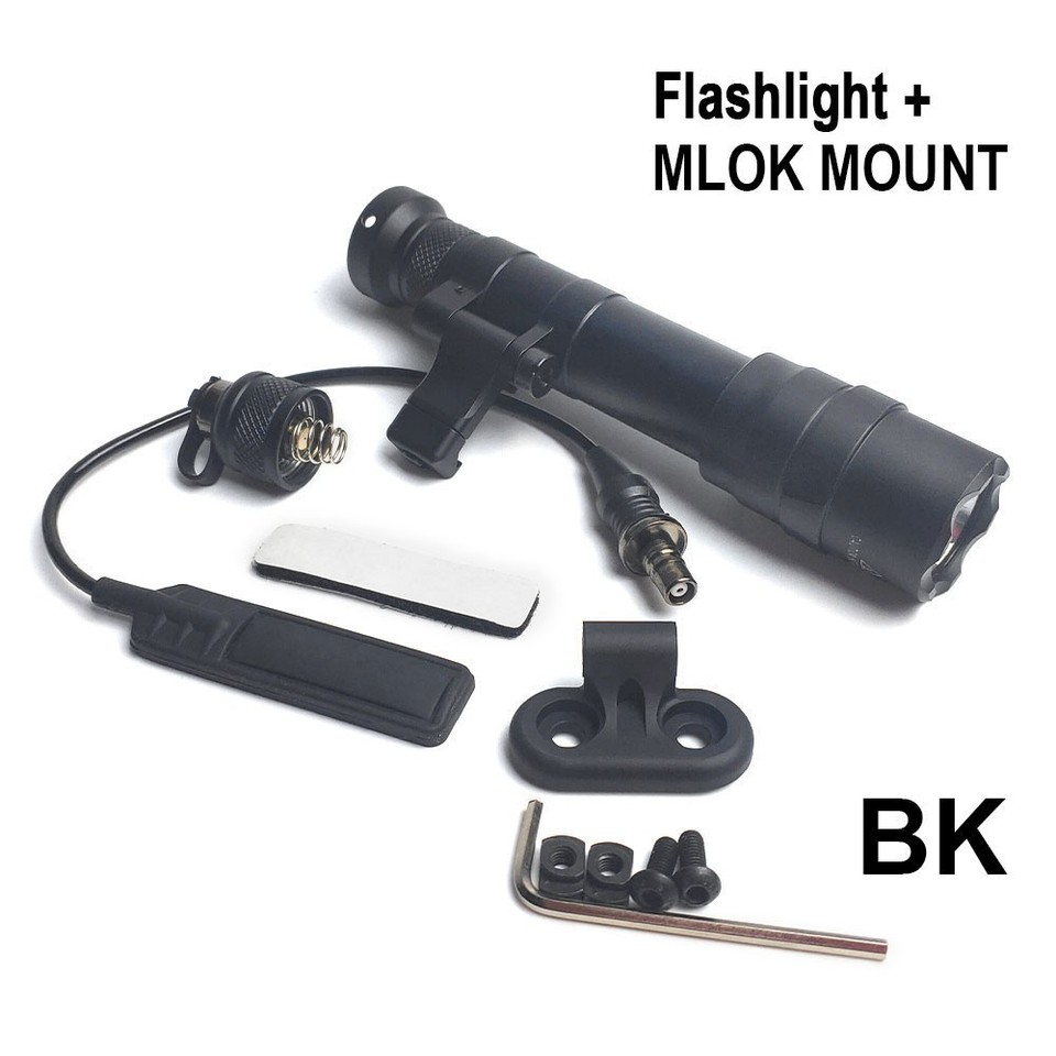 M340C M640DF Rifle flashlight with Remote Switch / Offset Mount Fits ...