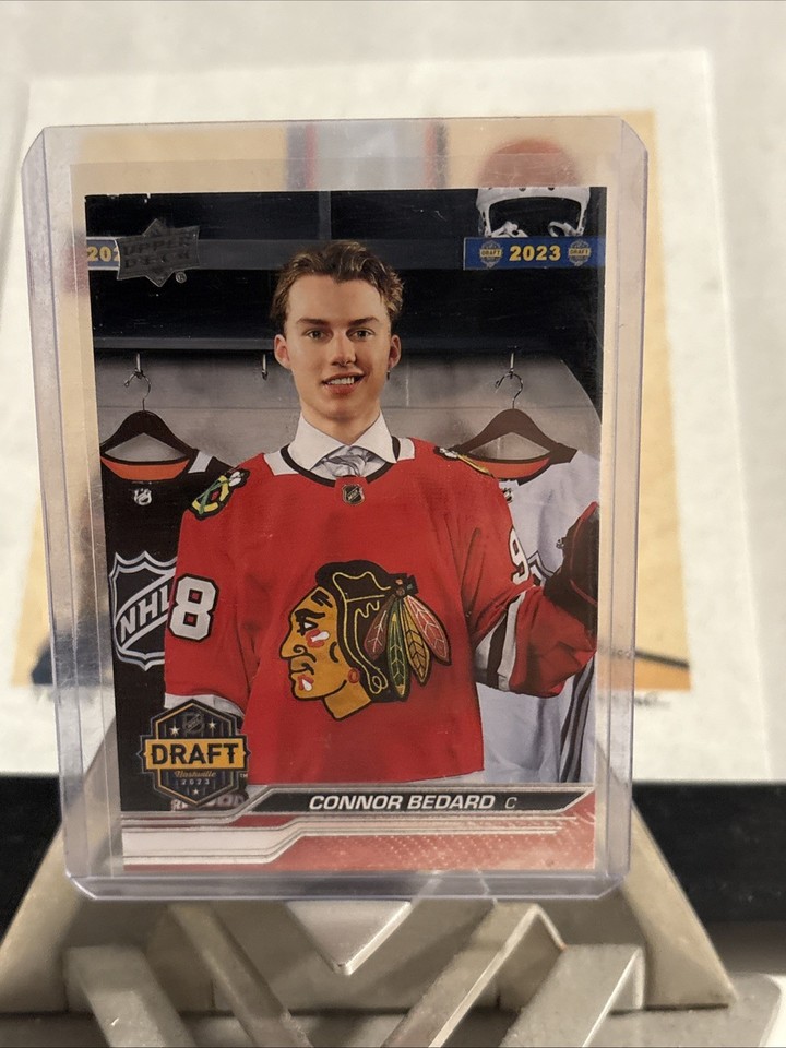 2023-24 Upper Deck Series 1 Connor Bedard #740 NHL Draft RC Chicago ...