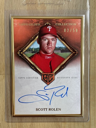 Scott Rolen #'d /50 AUTO - 2023 Topps Gilded Collection Framed ...
