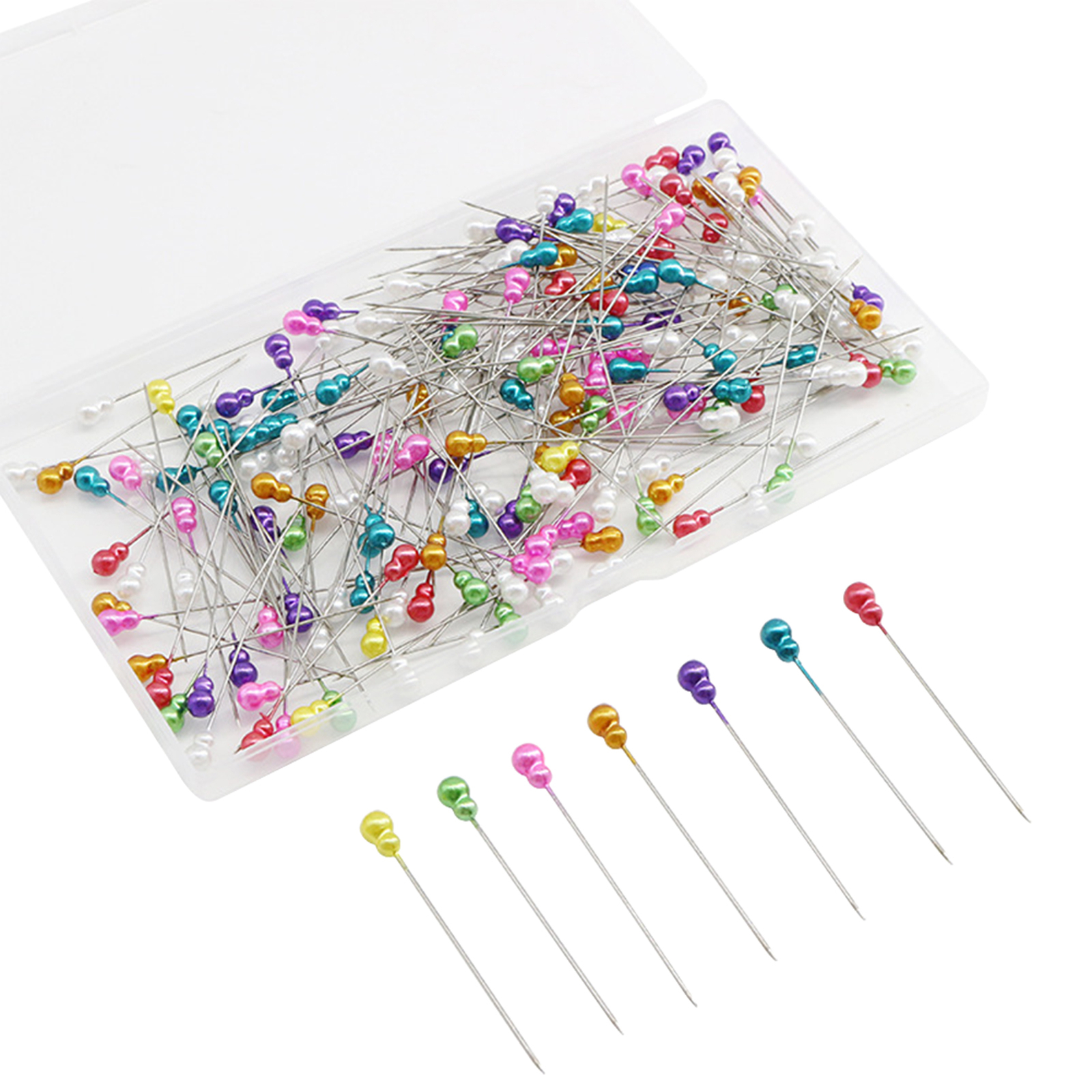 For Fabric Dressmaking Stainless Steel Sewing Pin With Colored Head | eBay
