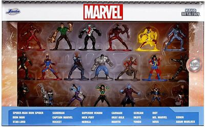 Jada Toys Nano Metalfigs Marvel Classic Diecast Figures Comic 20 Pack ...