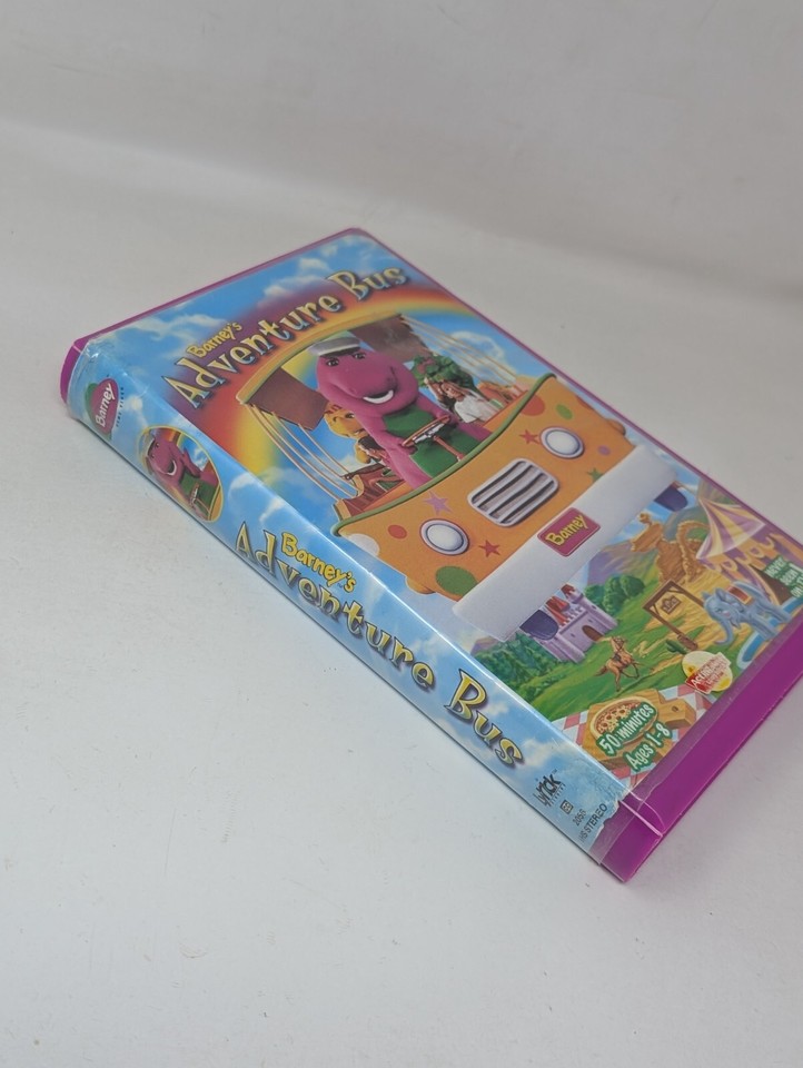 Vintage Barney - Barney’s Adventure Bus (VHS, 1997, Clam Shell) | eBay