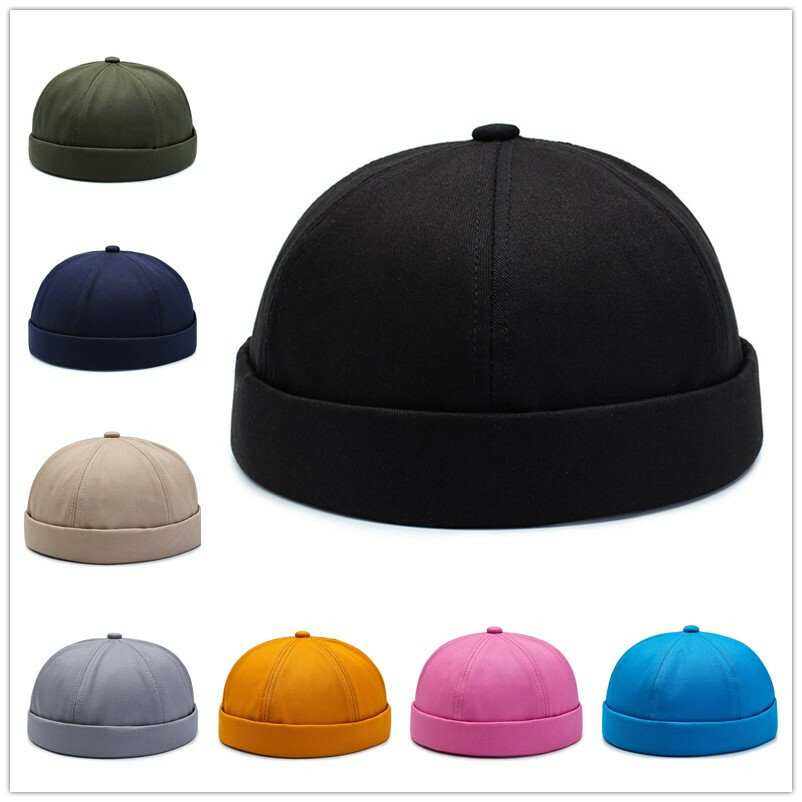 Unisex Skullcap Sailor Hat Cap Beanie Hip Hop Party Retro Cuff Brimless ...