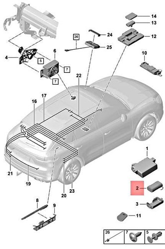 Genuine PORSCHE 911 Carrera 992 Battery For Emergency Supply 9A7915989A ...