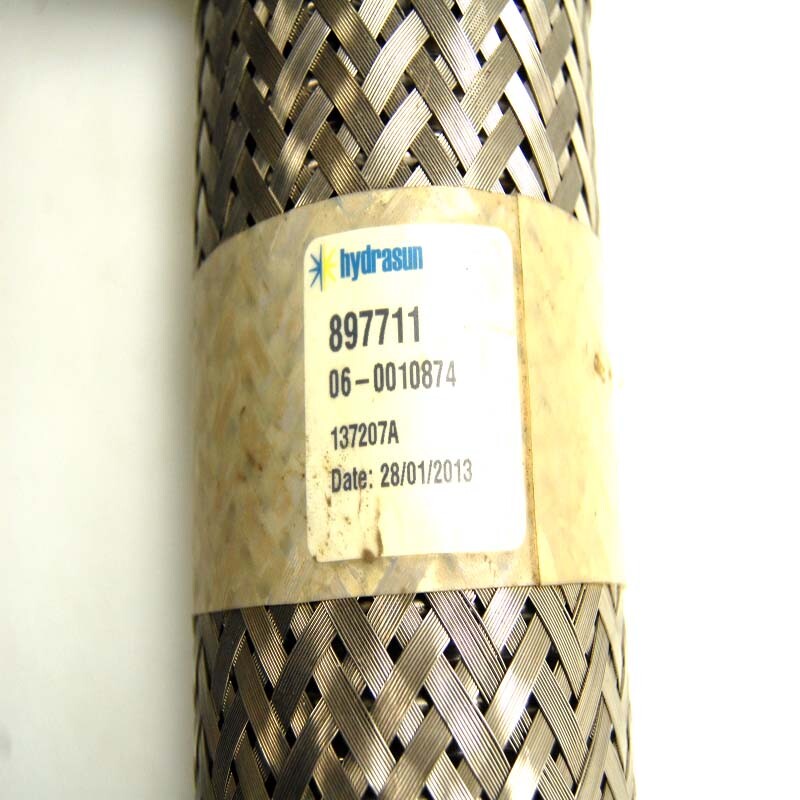 Hydrasun 3"I.D x 40"L Stainless Steel Flanged Braided Flex Hose Pipe 06 ...