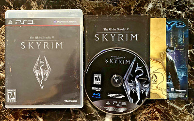 PlayStation 3 The Elder Scrolls V Skyrim Game & Manual W/ Inserts ...