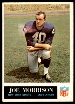 1965 Philadelphia Football Joe Morrison RC New York Giants #120 | eBay