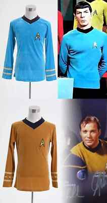 HOT Star Trek TOS Kirk Shirt Uniform Costume For Halloween Carnival ...