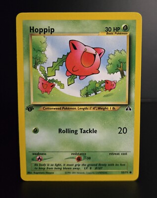 Pokémon TCG - HOPPIP - 1ST EDITION - 55/75 - NEO DISCOVERY (2001) - WOTC - NM | eBay
