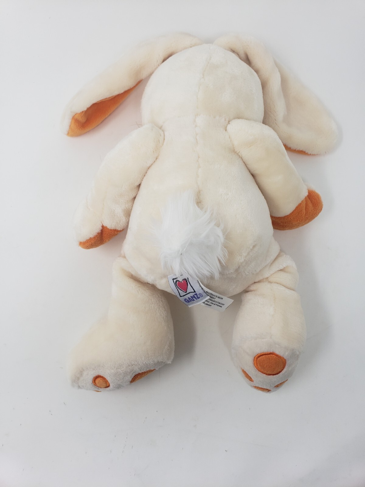 GANZ TUBBY TUMMIES BUNNY RABBIT-Cream/Orange Plush - 12-13" TALL - New ...