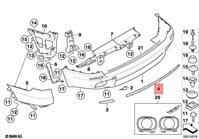 Genuine BMW X5 E70 LCI Rear Bumper Center M Grille OEM 51128047567 | eBay