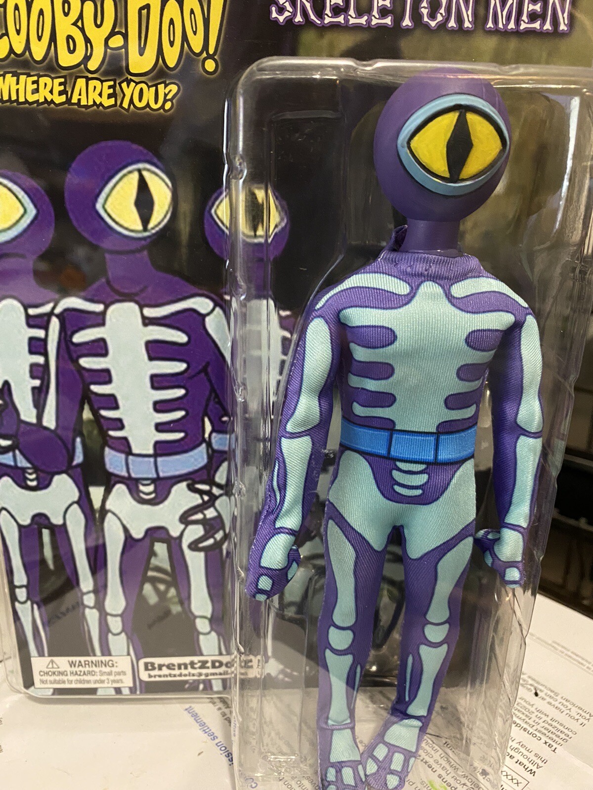 Kehi-5136 - Skeleton Men-Scooby Doo Villain-Retro 8” Art Figure-Hand ...