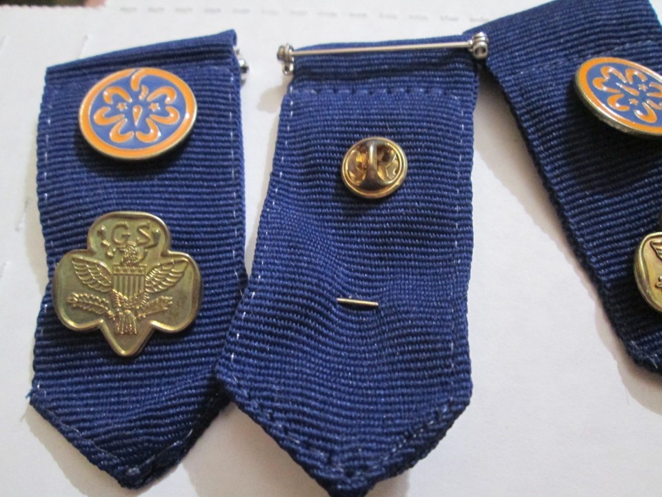 LOT OF 10 Cadette Senior Ambassador TabS w World Trefoil + EAGLE Girl ...