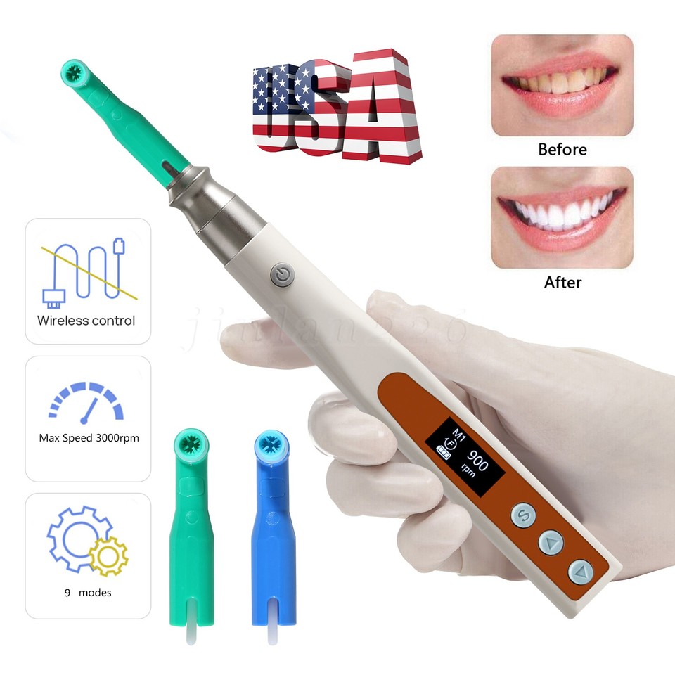 Dental Cordless Hygiene Prophy Handpiece Wireless/100 disposable prophy ...