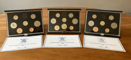 United Kingdom Proof Coin Collection Sets From The Royal Mint 1985 ...