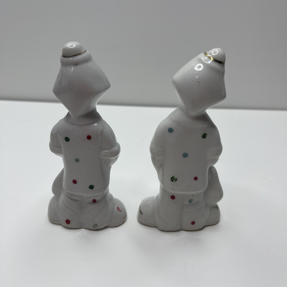 Ceramic Clowns Polka Dots Music Instruments Vintage White Clown | eBay