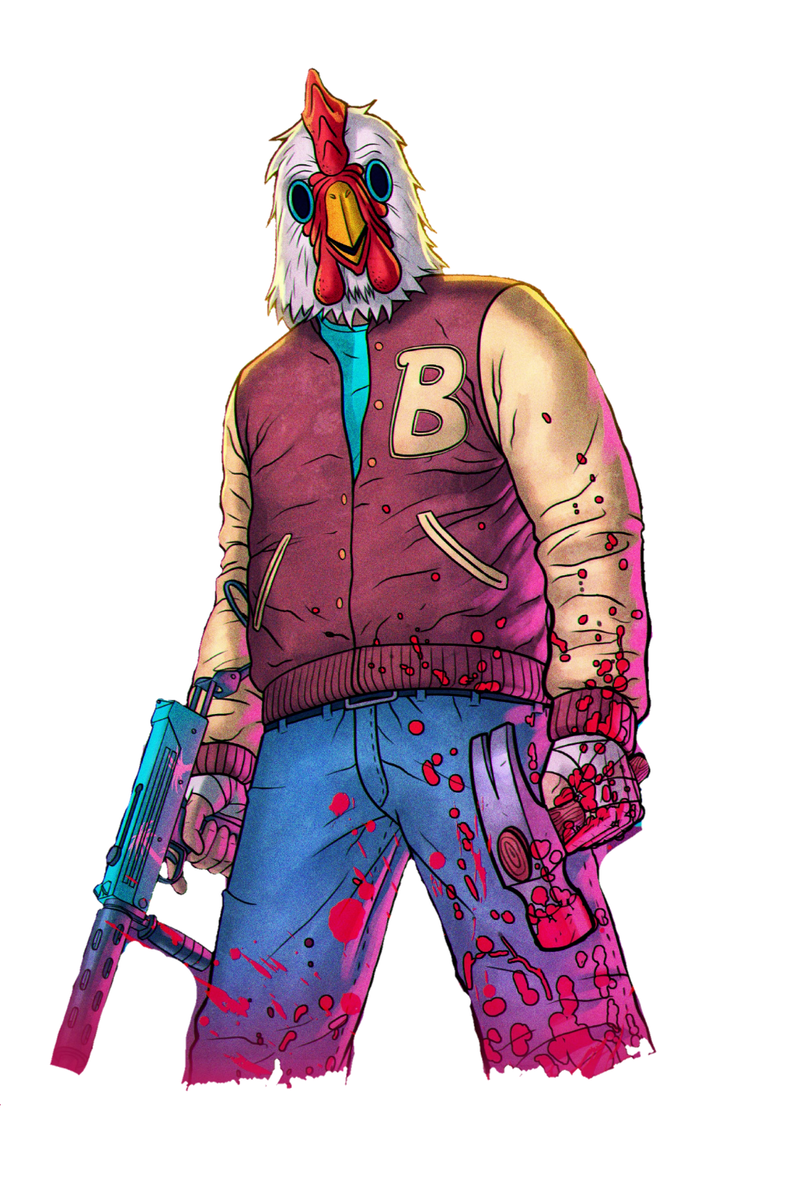 Hotline Miami Jacket Art