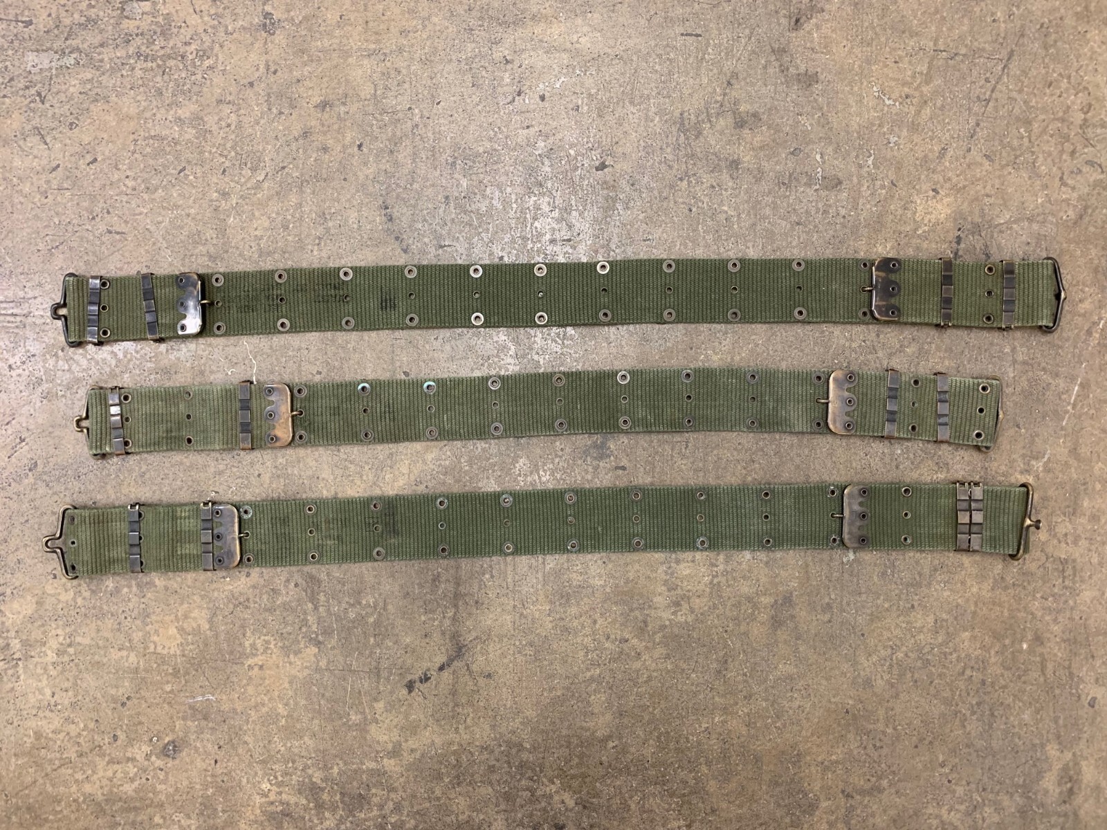 US Army Pistol Webbing Belt, Equipment Belt, Vietnam War, M-56, Size M ...