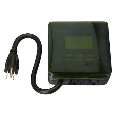 Woods 50015 Outdoor Digital 2 Outlet Timer for sale online | eBay