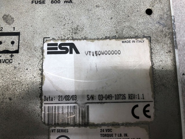 ESA VT 150w 24 VDC Control Module VT150W00000 for sale online | eBay