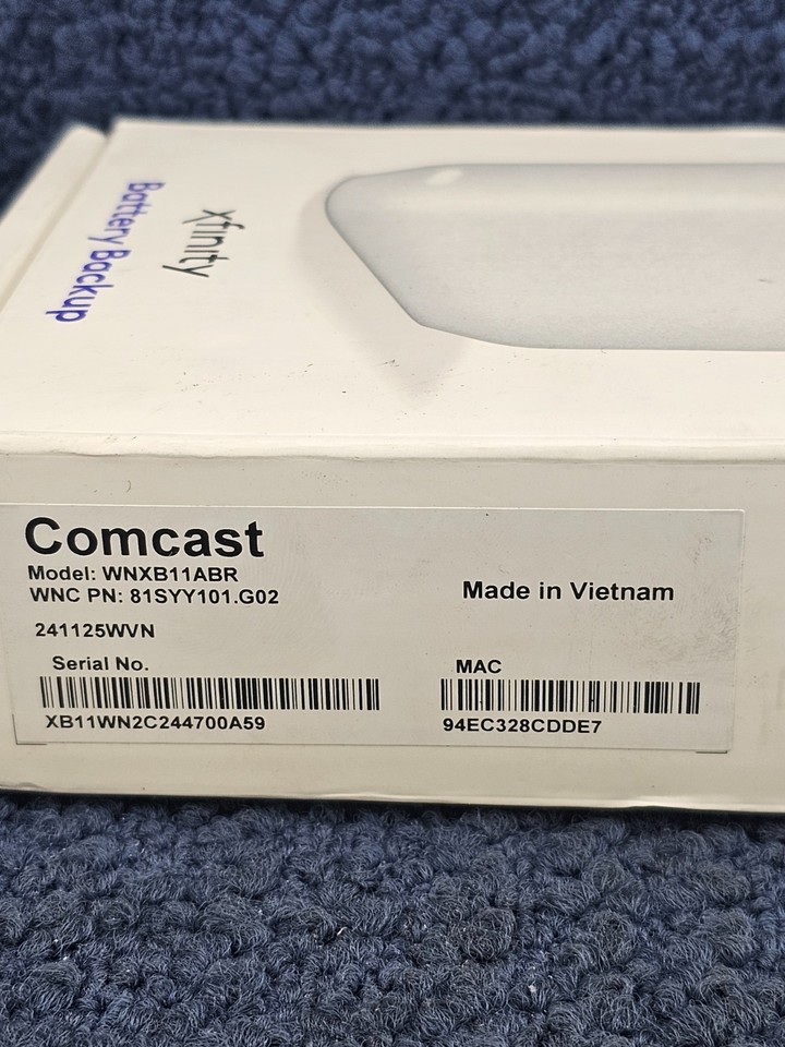 Xfinity WNXB11ABR 81SYY101.G02 Battery Backup For Storm-Ready WiFi | eBay