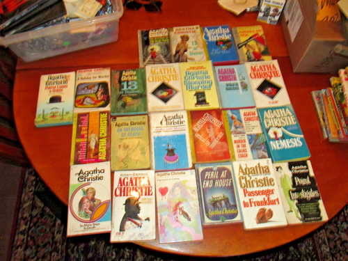 Lot of 23 Agatha Christie Pulp Mysteries Dell & Pocket Paperbacks 1950 ...