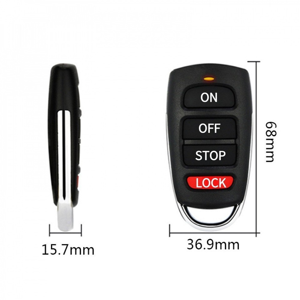Universal 433mhz Electric Garage Door Cloning Remote Control Key Fob ...