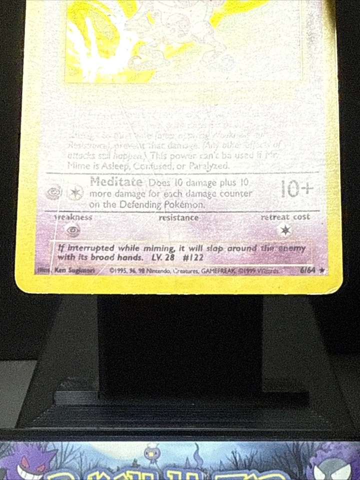 Pokemon Card Mr. Mime 6/64 Jungle Set WOTC Rare Holo Played | eBay UK