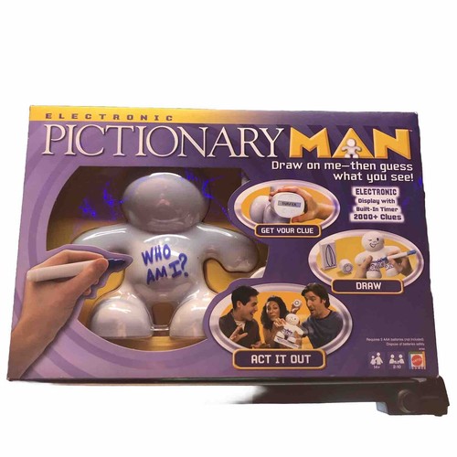 Mattel Electronic Pictionary Man Complete Tested Works Game Have Good ...