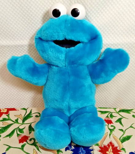 Cookie Monster Sesame Street Blue Tyco Plush Stuffed Animal Doll Toy ...