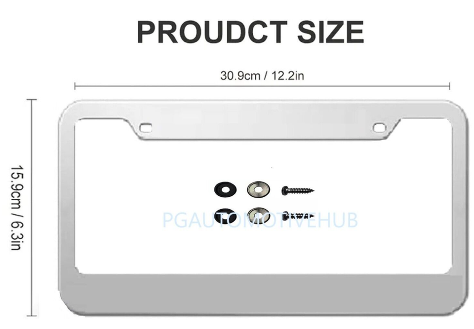 The Beatles Abbey Road License Plate Frame Stainless Steel Chrome Vinyl ...