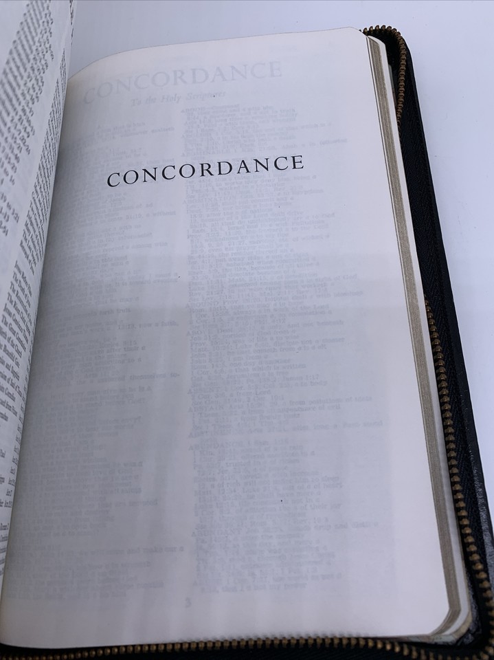 Vintage Holy Bible Concordance King James Version Red Letter Edition | eBay