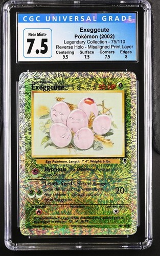 Exeggcute - 75/110 Holo shift ERROR Legendary Collection CGC Pokemon ...