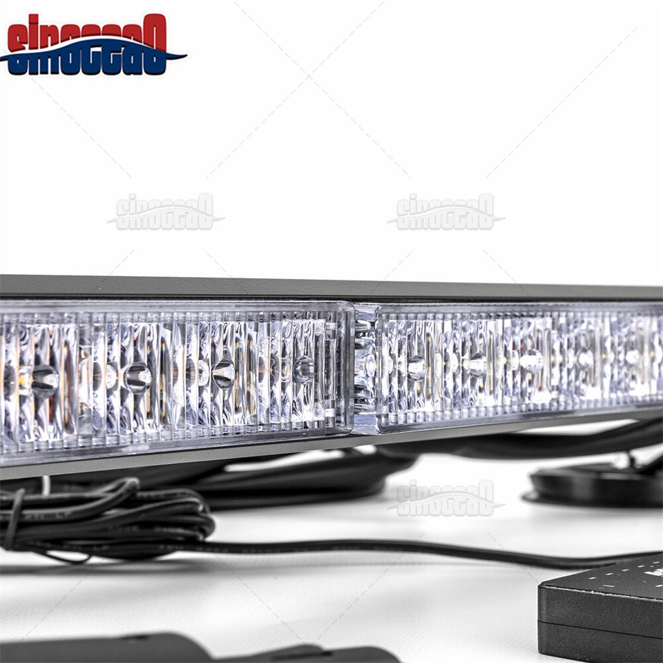 78 LED 38'' Amber White Strobe Light Bar Emergency Warning Tow Truck ...