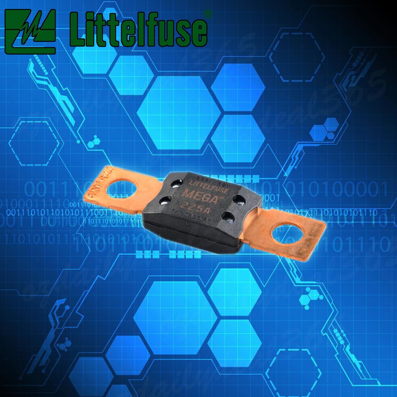 GENUINE LITTELFUSE MEGA FUSE 225A AMP FUSES DUAL BATTERY BATTERIES ...
