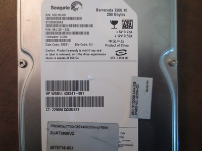 Seagate ST3250820AS 9BJ13E-022 FW:3.CHL SU 250gb 3.5" Sata HDD | eBay