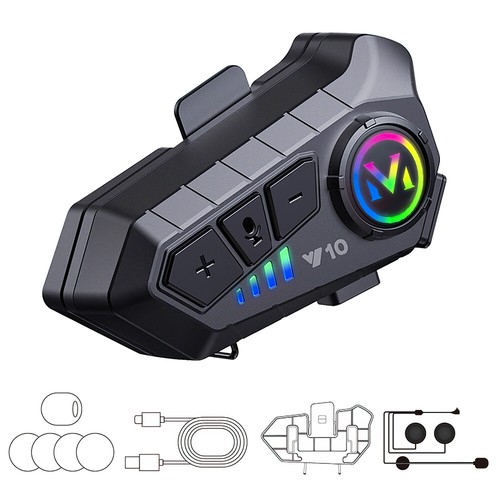 Bluetooth Motorcycle Helmet Headset Wireless call Motorbike Headphone ...