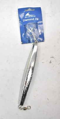 Bluewing Diamond Jig Chrome Saltwater Fishing Jig w Treble Hook 14oz ...