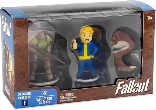 Fallout Mini Figures 2-Pack Set F Raider and Vault Boy (Strong) Pvc | eBay