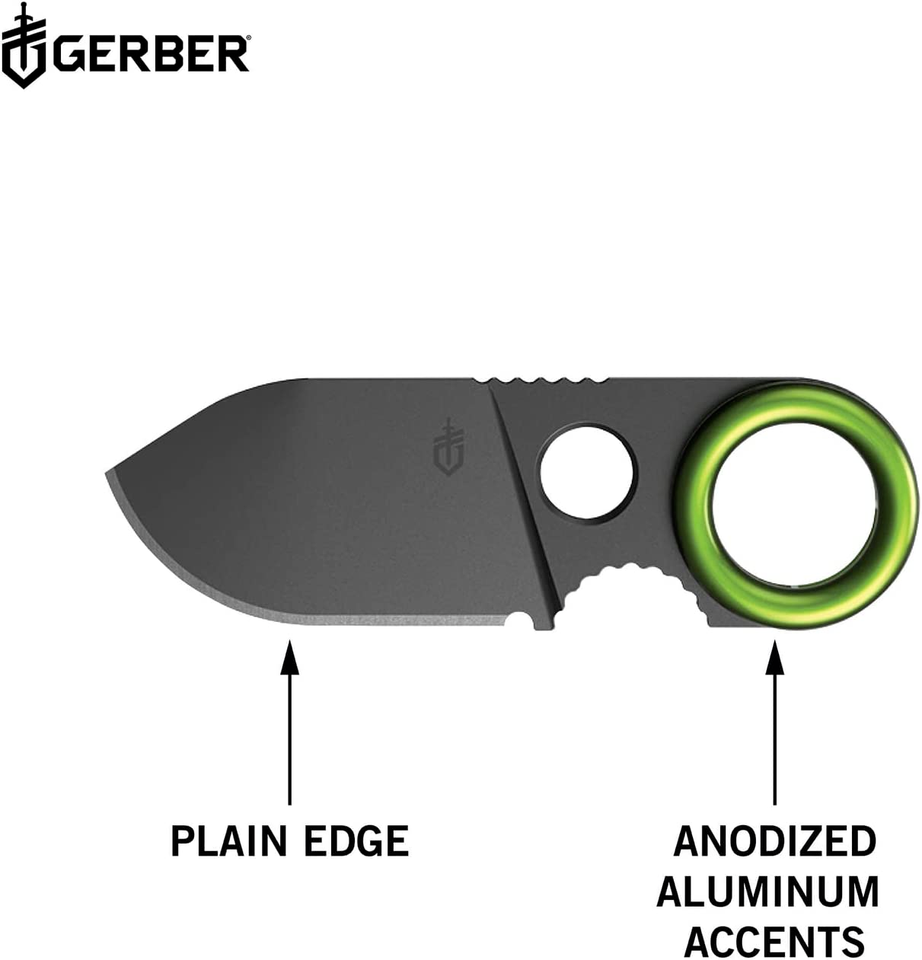 NEW Gerber Flat Fixed Blade Pocket Knife & Wallet Money Clip Credit ...