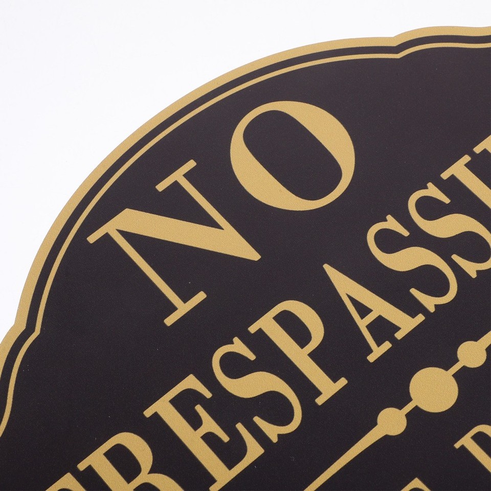 No Soliciting Sign Metal No Tresspassing Small Sign Private Property ...