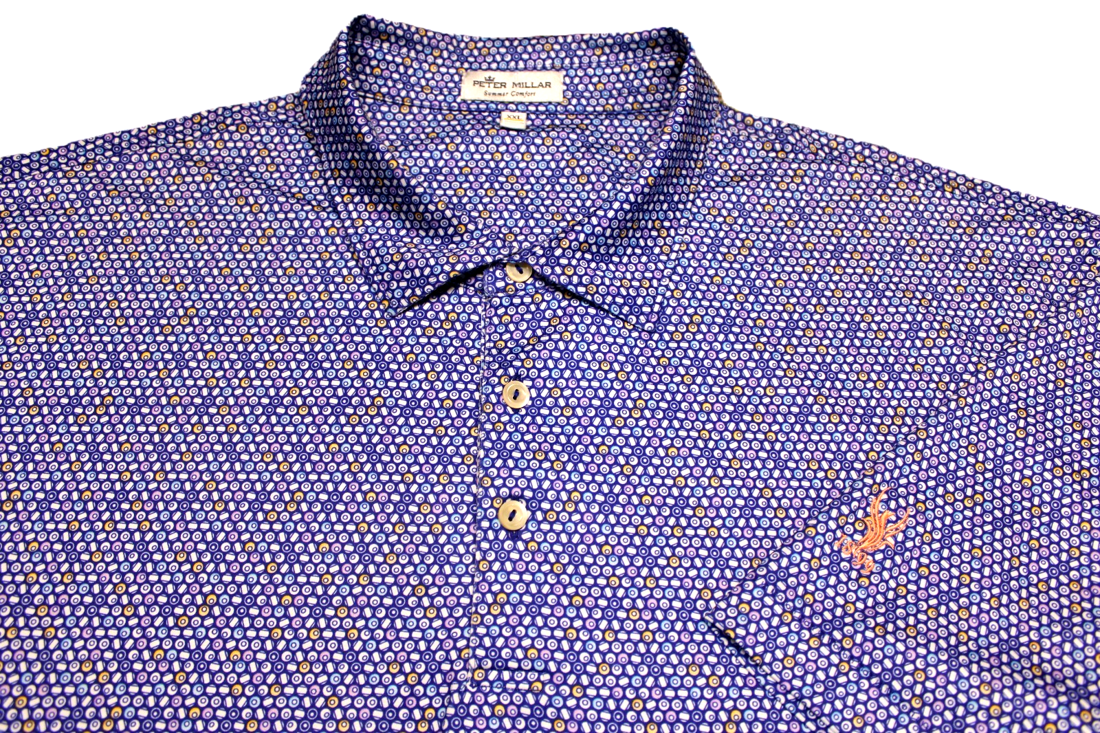 PETER MILLAR SUMMER COMFORT GOLF SHIRT--2XL--1899 PHOENIX C.C.--PERFECT ...