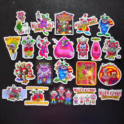 Killer Klowns From Outer Space Stickers Horror Movie Shorty Clowns ...