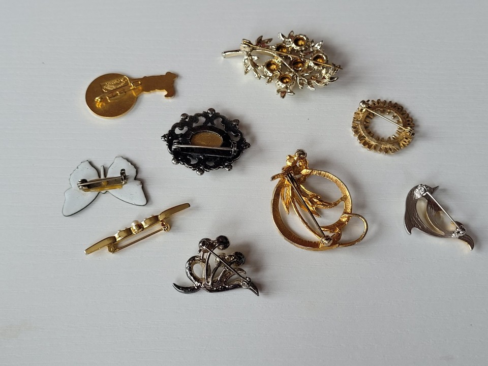Job Lot Vintage Costume Jewellery Brooches Pins Job Lot | eBay UK