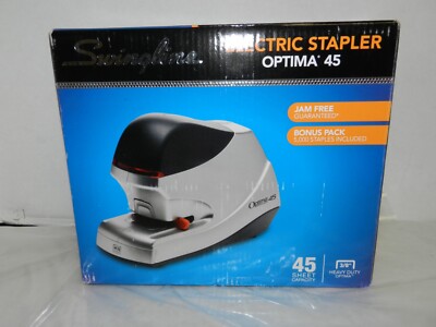 Swingline Optima 45 Electric Stapler 45 Sheet Capacity Silver (SWI48209 ...