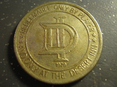 Vintage DESERT INN Hotel & Casino Las Vegas Nevada One Dollar Token ...
